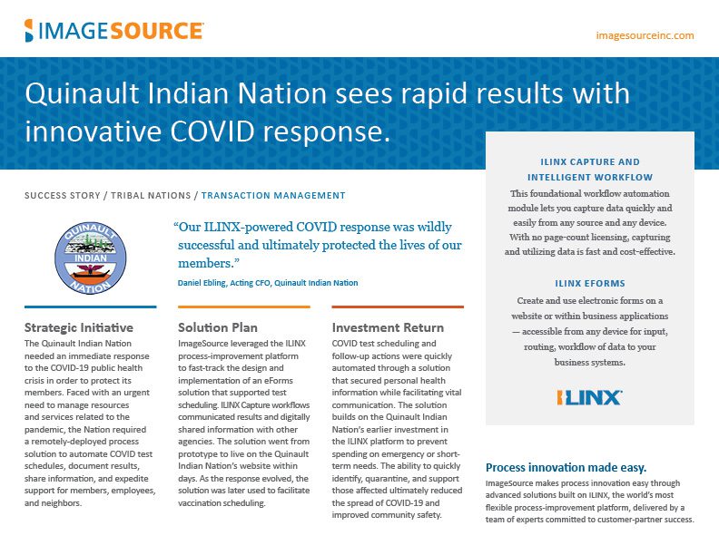 Quinault Indian Nation builds innovative COVID response | ImageSource Inc.